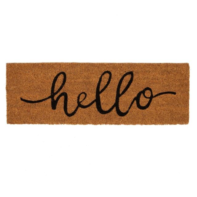 Coir Step Mat - 60 x 20cm - Hello by Debenhams | ufurnish.com