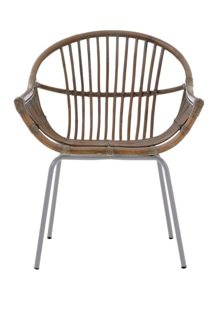 Grey Wash Natural Rattan Chair, Rustless Rattan Chair, Easy Cleaning ...
