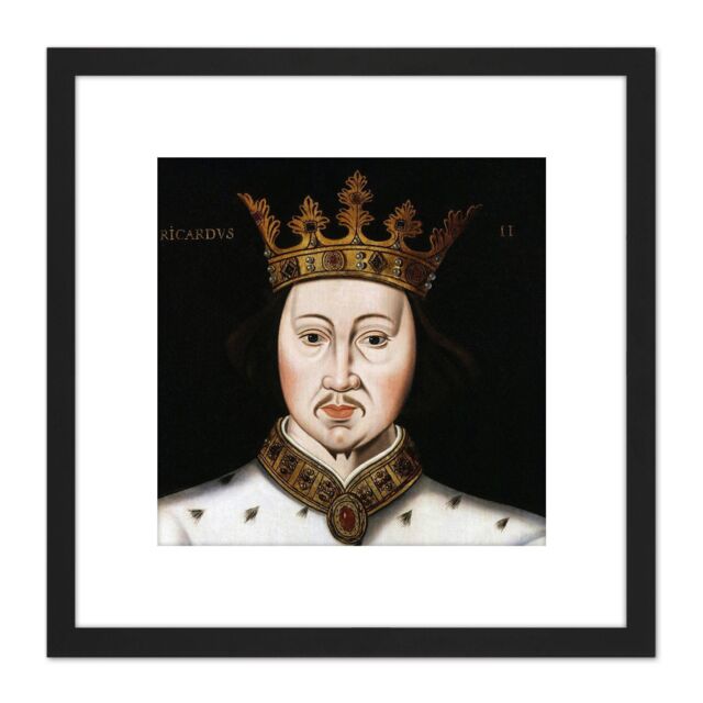 Anonymous Portrait King Richard II England Painting 8X8 Inch Square ...