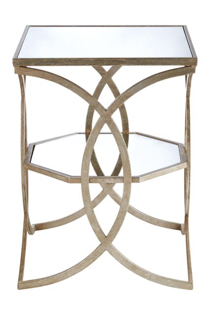 Interiors By Premier Elegant Cross Design Side Table, Sturdy Small ...