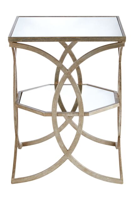 Orsina Elegant Cross Design Side Table, Sturdy Small Table For ...