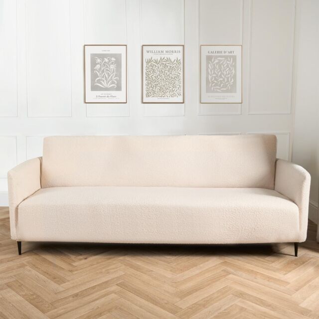 Boucle Sofa Slipcover 2 Seater Couch Chair Home Furniture Covers ...