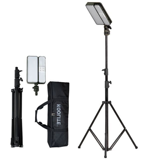 Koolite Rechargeable Work Light Kits with Tripod Stand, Battery & Solar ...