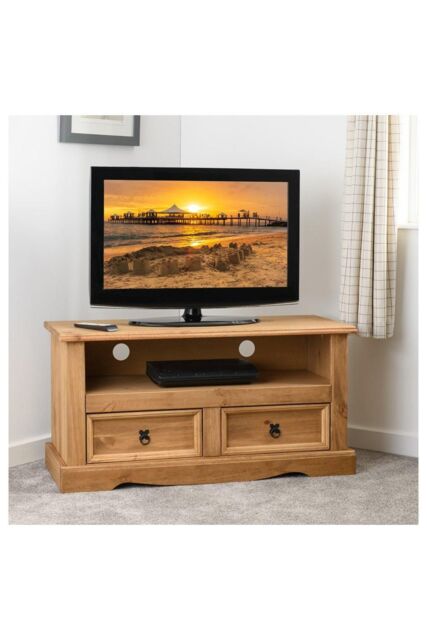Seconique Corona 2 Drawer Flat Screen TV Unit in Natural by Debenhams ...