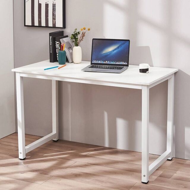 EONLION 120 cm Computer Desk Home Office Desk in White by Debenhams ...