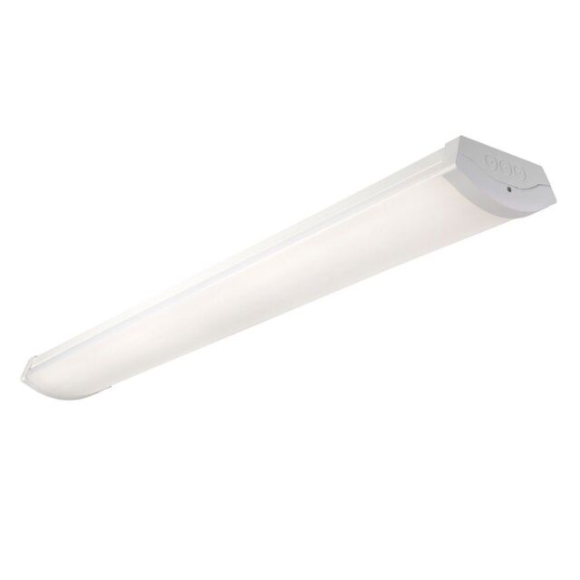 Dualled 4ft Outdoor Linear Batten Light Matt White Paint by Debenhams ...