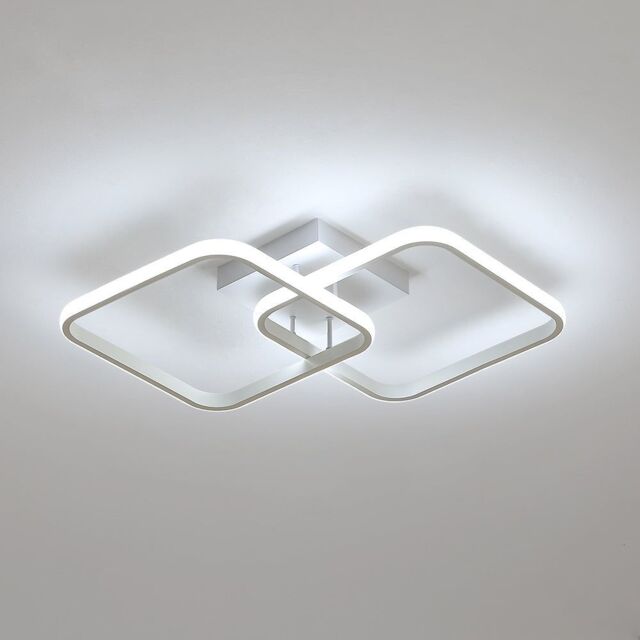 Modern Square Ceiling Light 42W 6500K Diameter 59cm by Debenhams ...