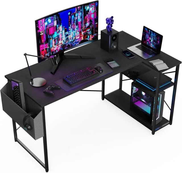 Black Gaming Computer Desk by Debenhams | ufurnish.com
