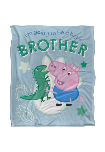 "Peppa Pig George Pig Big Brother Silky Touch Blanket 50"" x 60""" by ...