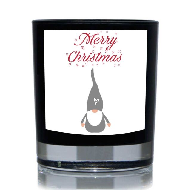 60 SECOND MAKEOVER Merry Christmas Gonk Funny 20cl Candle in Black by ...