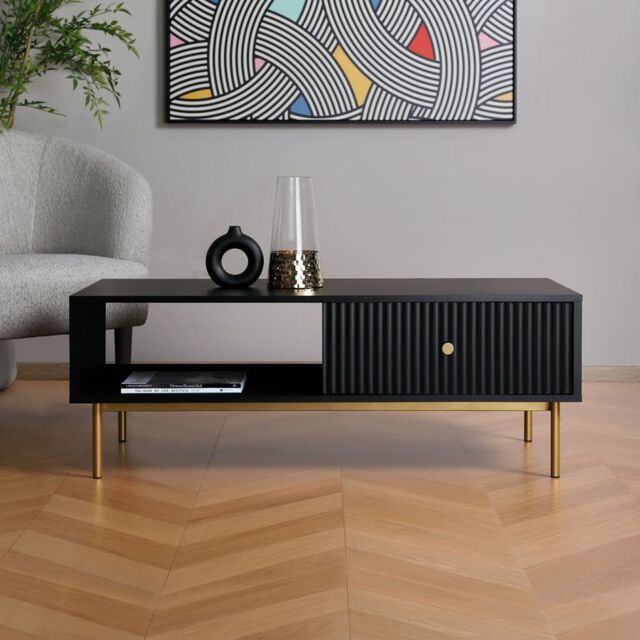 Home Garden Direct Devon - Rectangular Coffee Table with Drawers in ...