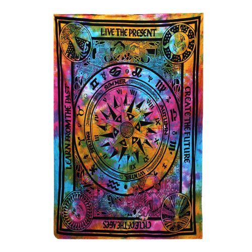 KDMD Single Cotton Bedspread + Wall Hanging - Cycle of Ages by ...