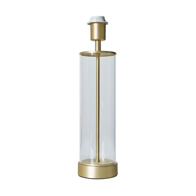 ValueLights Balan Tube Table Lamp Base in Metallic Gold by Debenhams ...