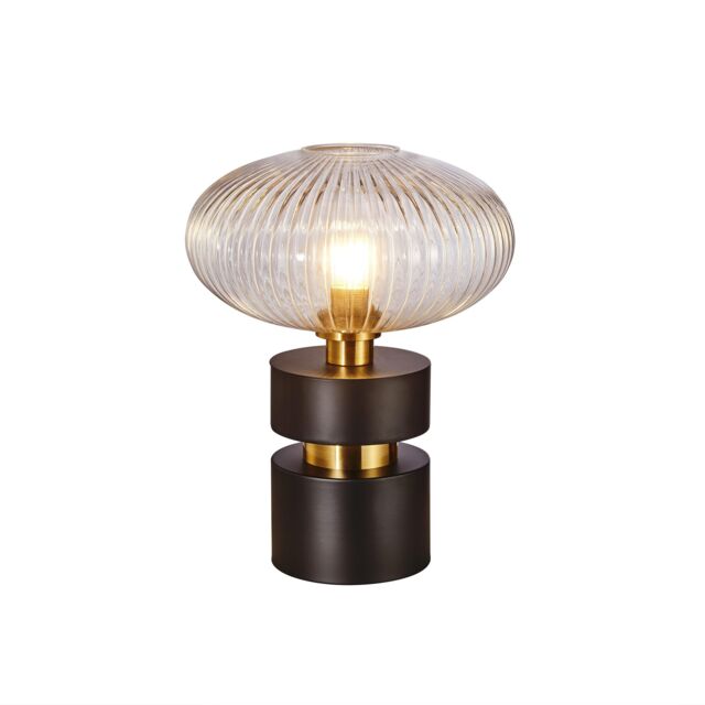Norma Globe Table Lamp Black E27 by Debenhams | ufurnish.com
