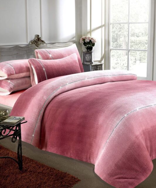 Ombre Teddy Duvet Set in Grey - King by Debenhams | ufurnish.com