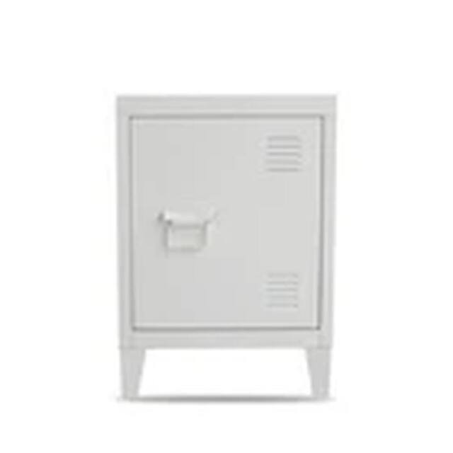 Kelvenix White Lockable Table Storage Bedside Table Cabinet Bedroom by ...