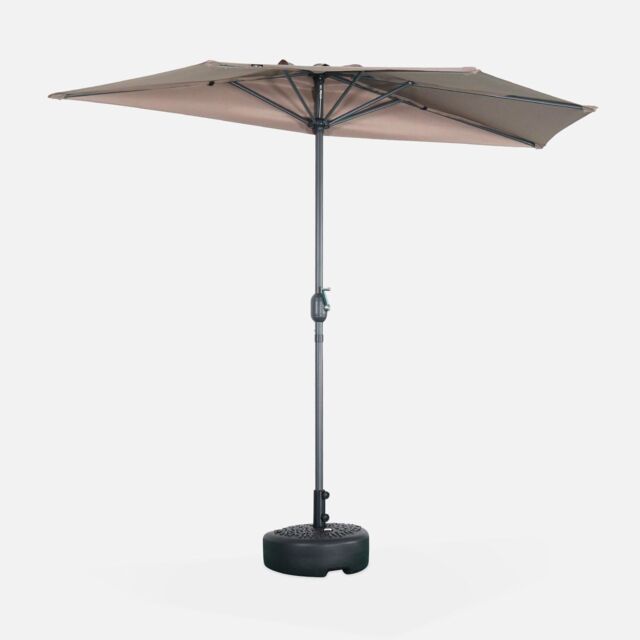 2.5m Round Half Parasol For Balcony by Debenhams | ufurnish.com