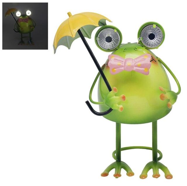 Solar Eyes Frog With Umbrella Ornament by Debenhams | ufurnish.com