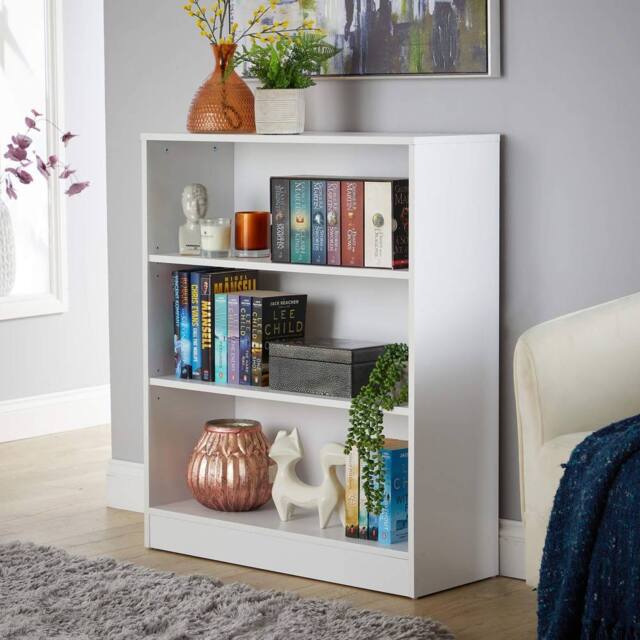 Home Source Bookcase Display Shelf Freestanding Book Storage Unit Home ...