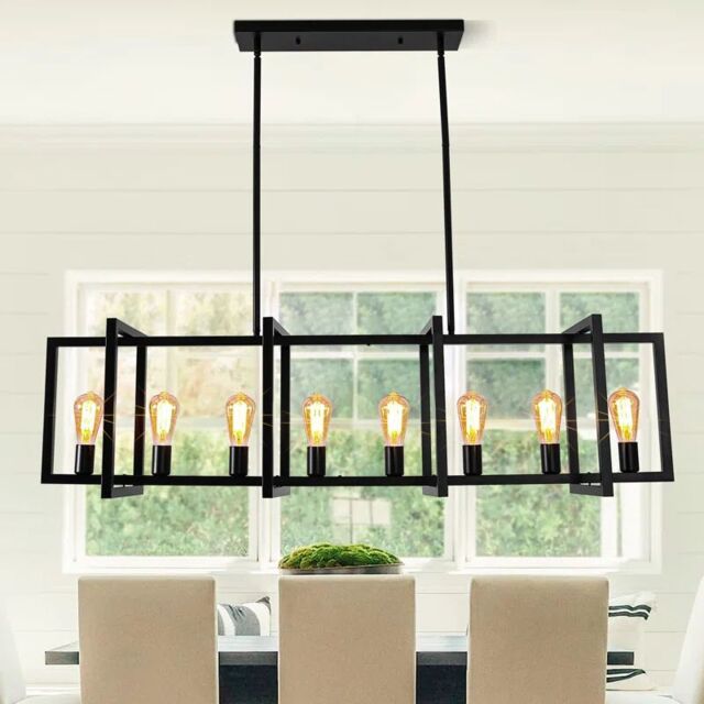 Barbara 8 - Light Black Kitchen Island Pendant by Debenhams | ufurnish.com
