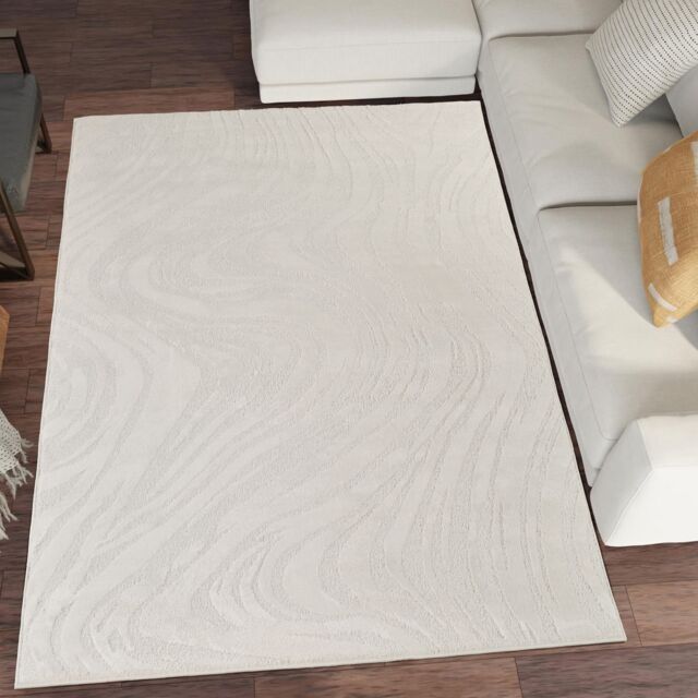 Hamilton Modern Metallic Sheen Area Rug - Marble Inspired Design by ...