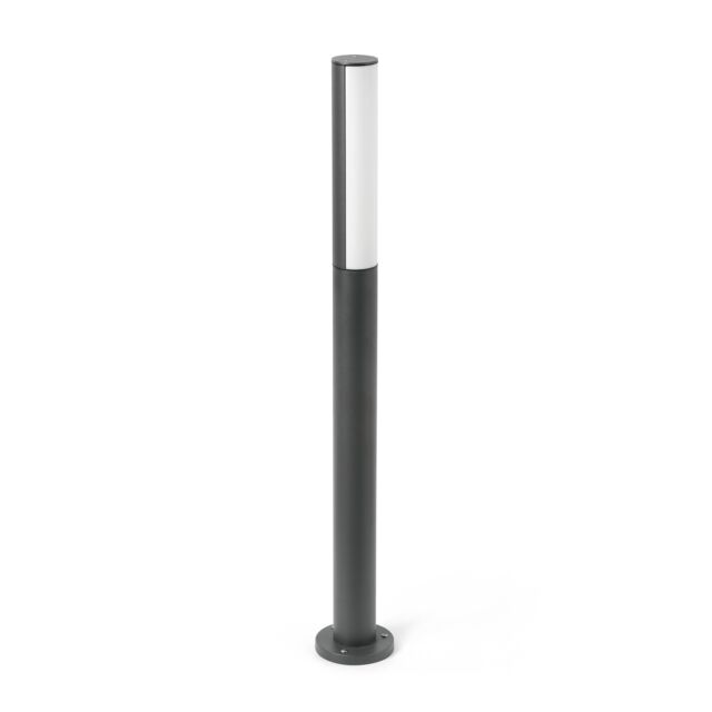 Beret LED Outdoor Tall Bollard Light Dark Grey IP54 by Debenhams | ufurnish.com