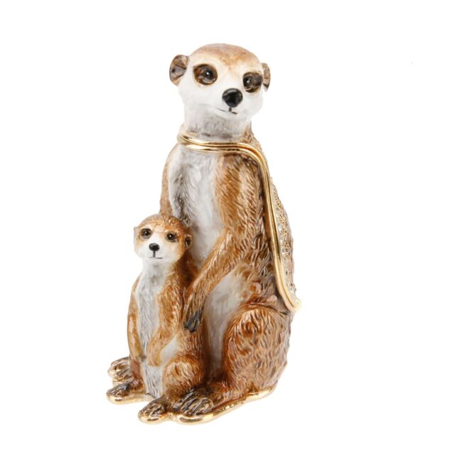 Trinket Box - Meerkat with Baby Standing by Debenhams | ufurnish.com