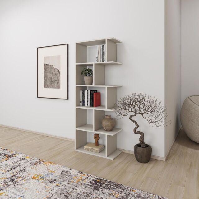 5 Tier Modern Open Plan Bookcase Shelving Unit by Debenhams | ufurnish.com