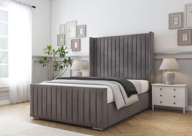Comfort Beds Charlie Bed Frame in Light Grey - Size: Super King by ...