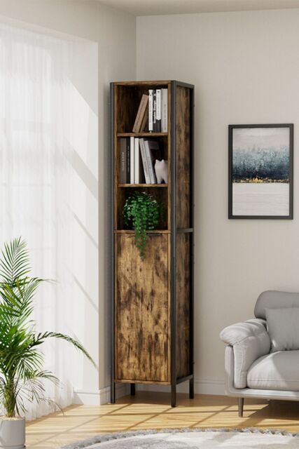 5-tier Tall Single-door Storage Cabinet by Debenhams | ufurnish.com