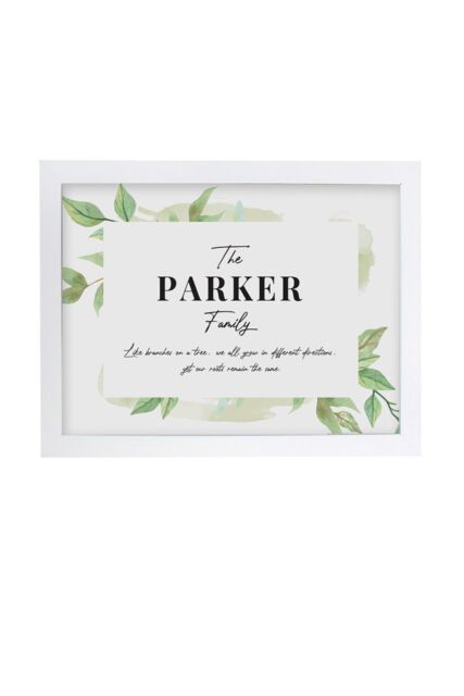 Personalised Family Tree White A4 Framed Print by Debenhams | ufurnish.com