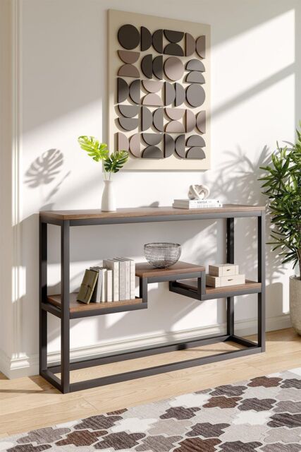 Console Table Industrial Slim Coffee Table Side Table by Debenhams ...