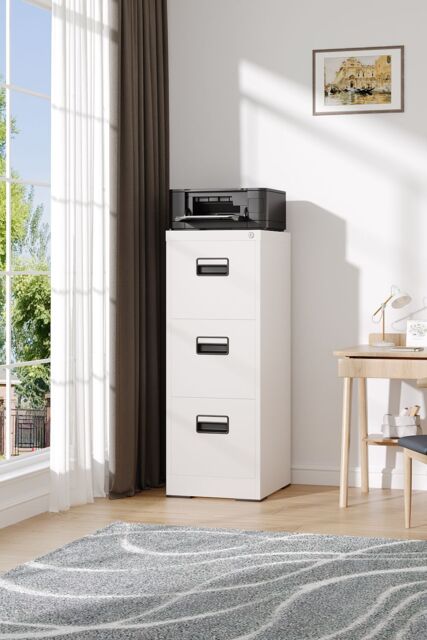 3-Drawer Filing Cabinet with Interlock Vertical Format by Debenhams ...