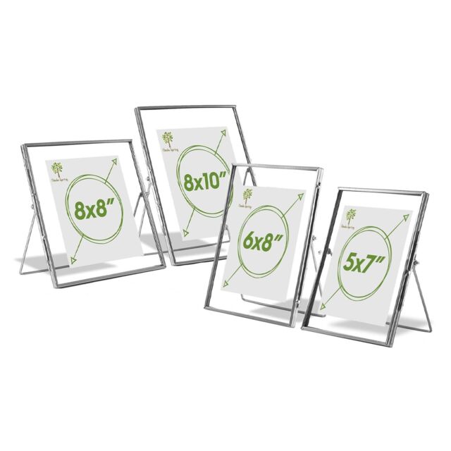 Standing Metal Photo Frames Set - 4 Sizes by Debenhams | ufurnish.com