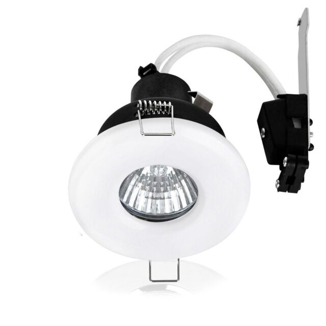 ValueLights Downlight IP65 Ceiling Light Fitting 4 Pack With Warm White ...