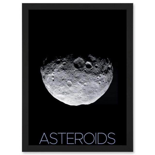 NASA Asteroid Protoplanet Vesta North Pole Poster Artwork Framed Wall ...