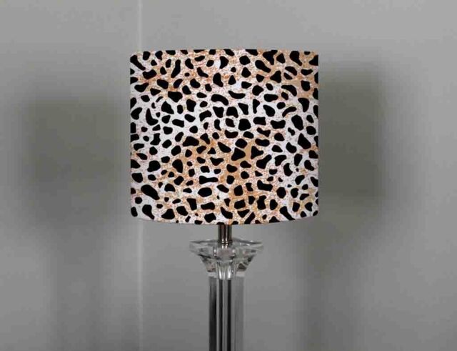 Benjamin Tate Design leopard rustic animal print ceiling lamp shade in ...