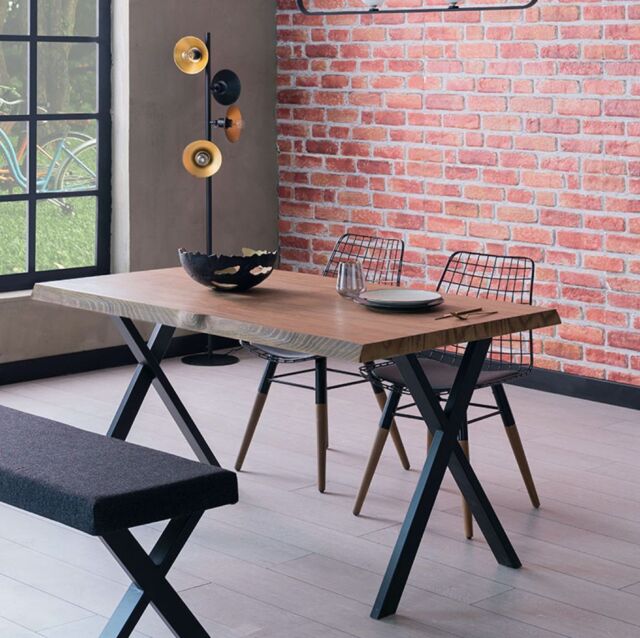 Pontia Dining Table and Chair Set of 4, Modern Solid Wood Kitchen Table ...