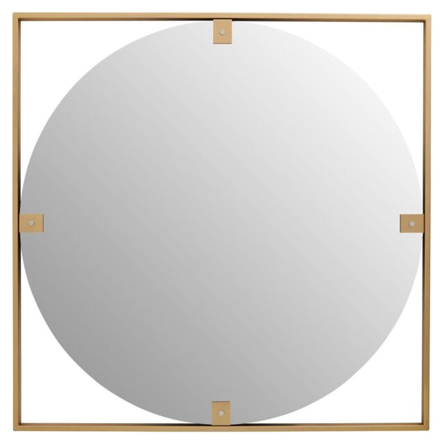 Interiors by Premier Square Wall Mirror, Sturdy Round Shaped Wall ...