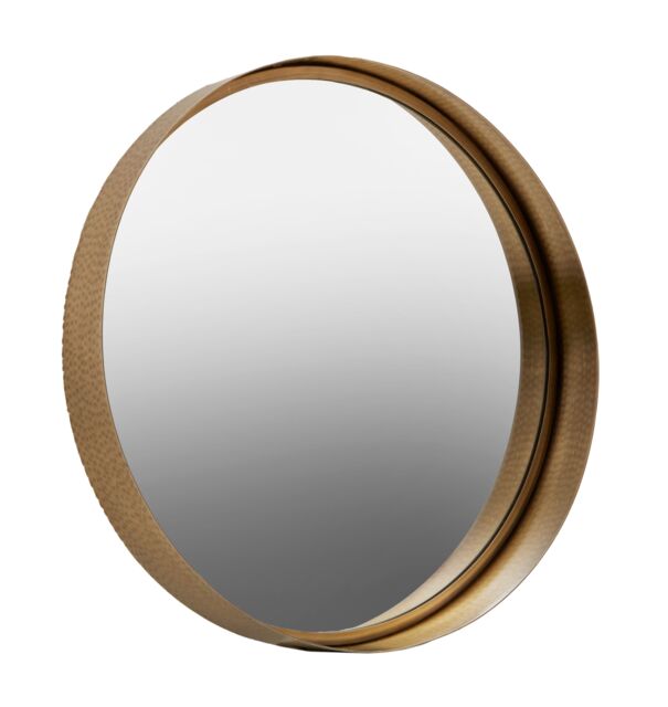 Leonov Medium Gold Finish Wall Mirror by Debenhams | ufurnish.com