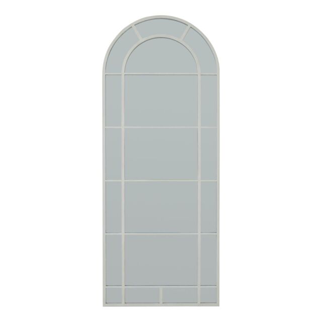 White Large Arched Window Mirror by Debenhams | ufurnish.com