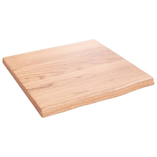 Berkfield Home Wall Shelf Light Brown 40x40x2 cm Treated Solid Wood Oak ...