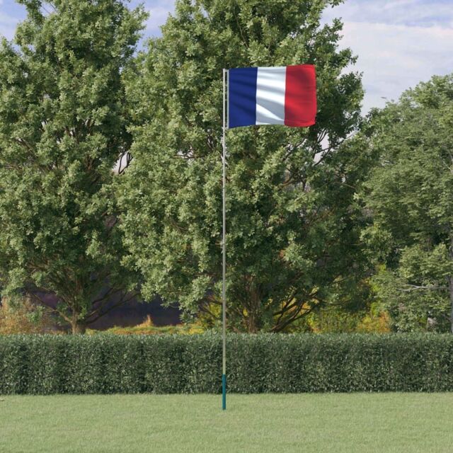 Berkfield Home France Flag & Pole 5.55 m Aluminium by Debenhams ...