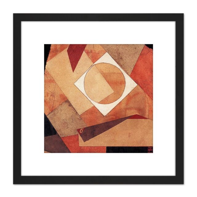 Artery8 Schwitters Dada Construction Of Space Abstract 8X8 Inch Square ...