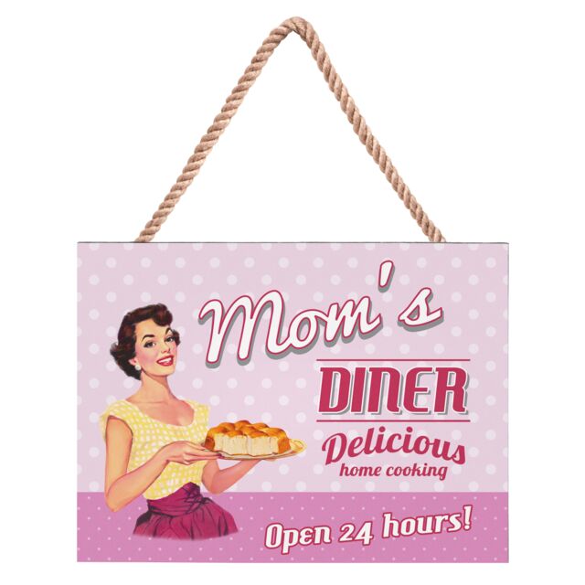 Orsina Doris Wall Plaque, Rustic Wooden Sign With Vintage-Style ...