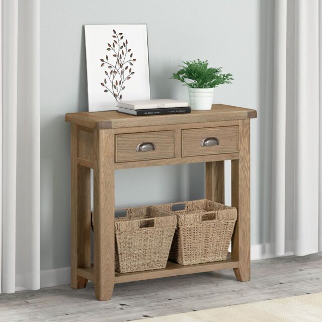 Console Table With 2 Drawers and 2 Baskets Hallway Stand by Debenhams ...