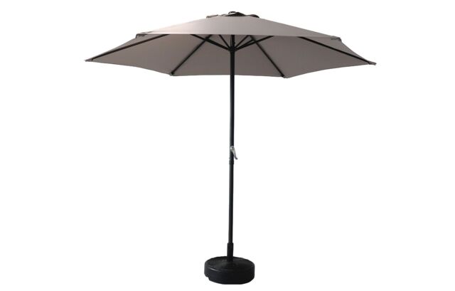 Bali - Metal Parasol - 2.67m - Taupe by Debenhams | ufurnish.com