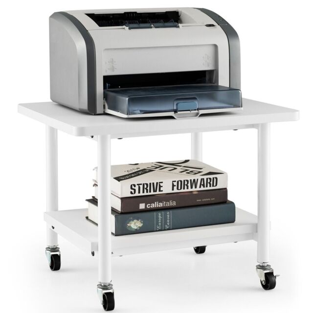 Printer Stand Under Desk Printer Table w/ 4 Wheels by Debenhams ...