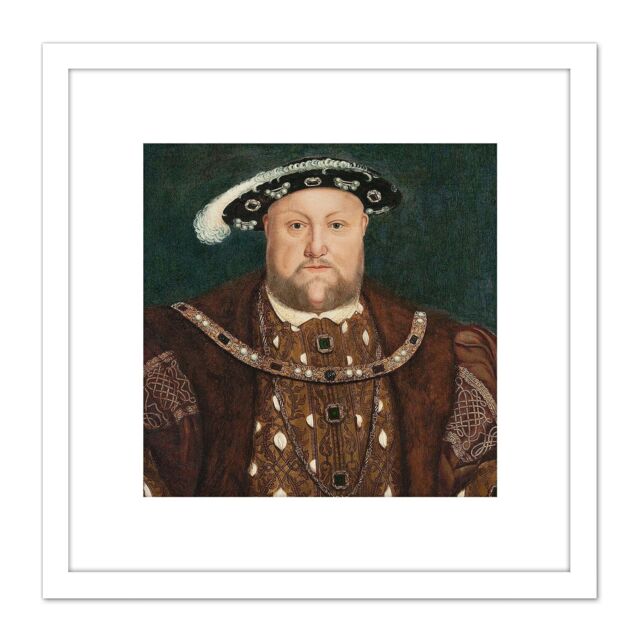 Artery8 After Hans Holbein The Younger King Henry VIII 8X8 Inch Square ...