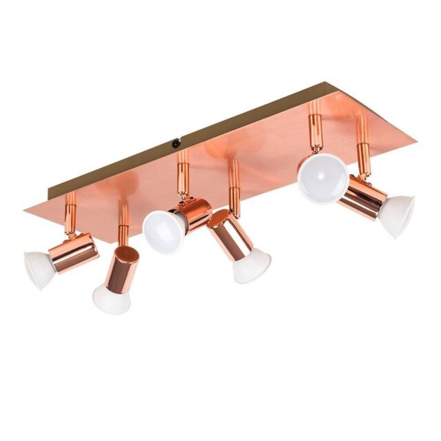 Consul Spotlight 6 Way Copper Ceiling Bar Spotlight by Debenhams ...